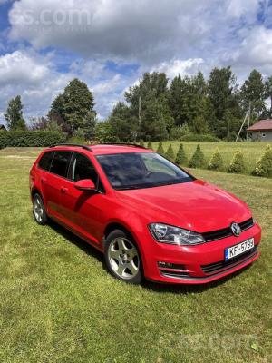 Sarkans Volkswagen Golf 2015 Rīga, ar dzinēja tilpumu 1.60 L un nobraukumu 187 tūkst. km par 6100 €, foto  vietnē AUTOMOTO.COM.LV