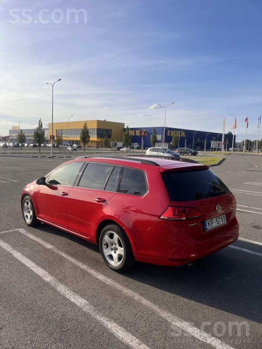 Sarkans Volkswagen Golf 2015 Rīga, ar dzinēja tilpumu 1.60 L un nobraukumu 187 tūkst. km par 5100 €, foto 4 vietnē AUTOMOTO.COM.LV