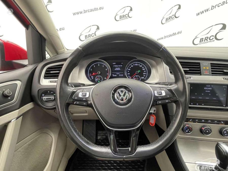 Red Volkswagen Golf 2016 in Vilnius, with an engine capacity of 1.40 L and mileage of 130 thousand km for 7500 €, photo 29 on AUTOMOTO.COM.LV