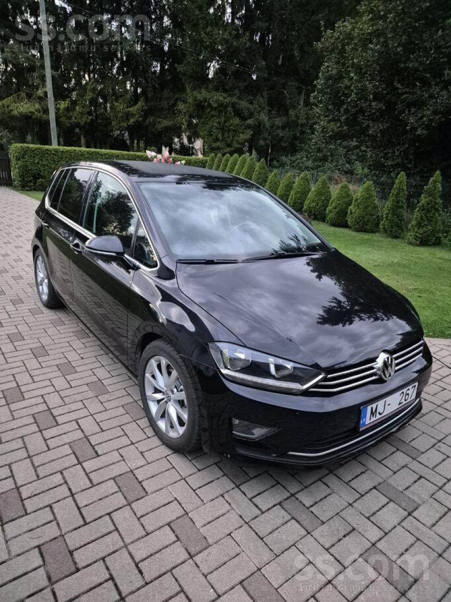 Melns Volkswagen Golf Sportsvan 2014 Rīga, ar dzinēja tilpumu 1.60 L un nobraukumu 208 tūkst. km par 9000 €, foto 1 vietnē AUTOMOTO.COM.LV