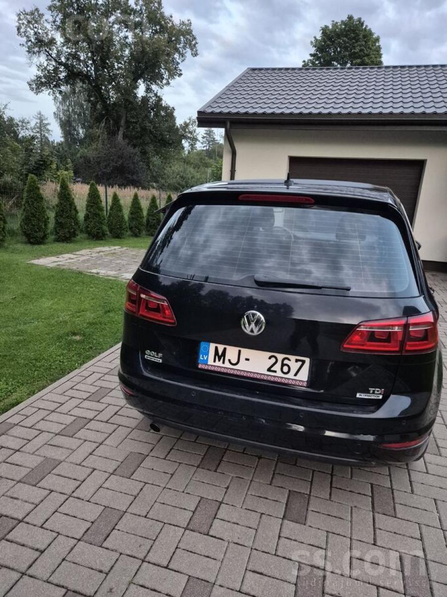 Melns Volkswagen Golf Sportsvan 2014 Rīga, ar dzinēja tilpumu 1.60 L un nobraukumu 208 tūkst. km par 9000 €, foto 4 vietnē AUTOMOTO.COM.LV