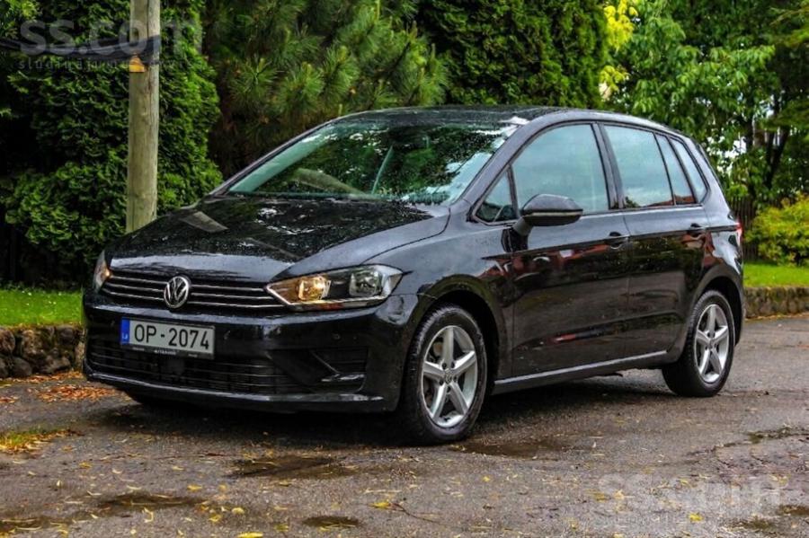 Melns Volkswagen Golf Sportsvan 2014 Jelgava, ar dzinēja tilpumu 1.60 L un nobraukumu 313 tūkst. km par 5396 €, foto 1 vietnē AUTOMOTO.COM.LV
