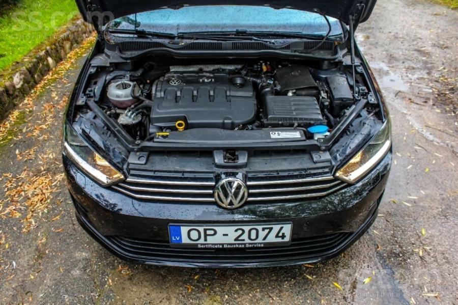Melns Volkswagen Golf Sportsvan 2014 Jelgava, ar dzinēja tilpumu 1.60 L un nobraukumu 313 tūkst. km par 5396 €, foto 19 vietnē AUTOMOTO.COM.LV