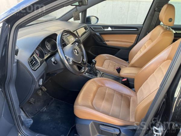 Melns Volkswagen Golf Sportsvan 2015 Jelgava, ar dzinēja tilpumu 1.60 L un nobraukumu 0 tūkst. km par 5590 €, foto 9 vietnē AUTOMOTO.COM.LV