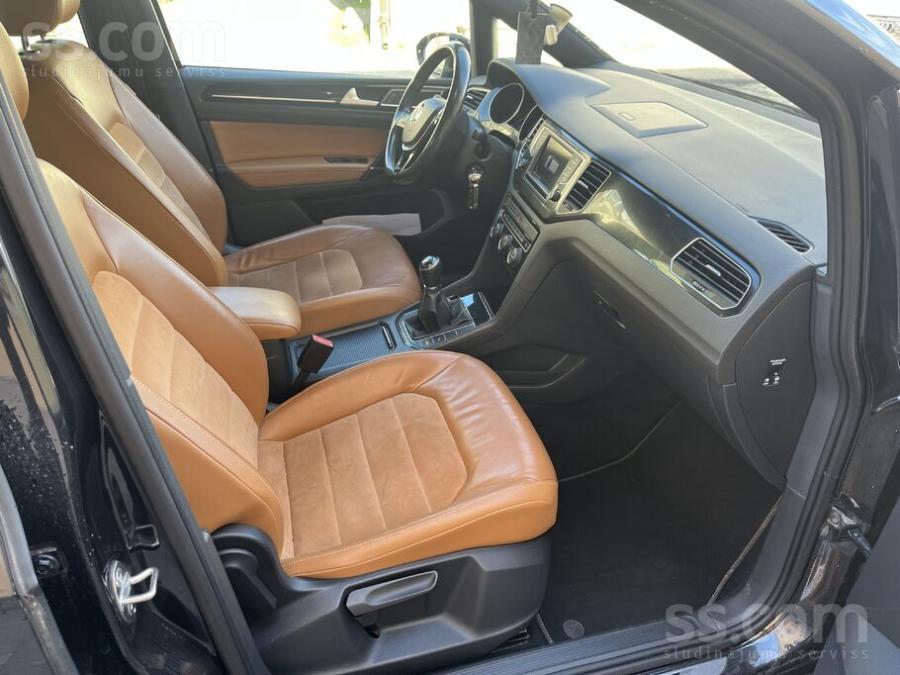Melns Volkswagen Golf Sportsvan 2015 Jelgava, ar dzinēja tilpumu 1.60 L un nobraukumu 0 tūkst. km par 5590 €, foto 13 vietnē AUTOMOTO.COM.LV