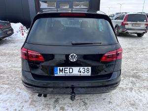 Black Volkswagen Golf Sportsvan 2014 in Kaunas, with an engine capacity of 1.97 L and mileage of 249 thousand km for 7250 €, photo 6 on AUTOMOTO.COM.LV