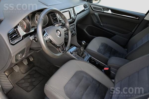 Melns Volkswagen Golf Sportsvan 2014 Tukums, ar dzinēja tilpumu 2.00 L un nobraukumu 233 tūkst. km par 9490 €, foto 8 vietnē AUTOMOTO.COM.LV