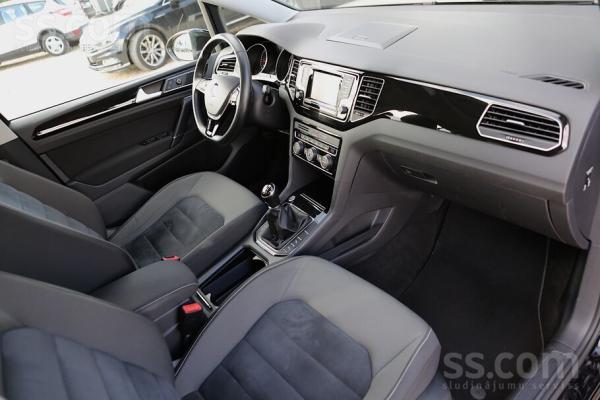 Melns Volkswagen Golf Sportsvan 2014 Tukums, ar dzinēja tilpumu 2.00 L un nobraukumu 233 tūkst. km par 9490 €, foto 10 vietnē AUTOMOTO.COM.LV