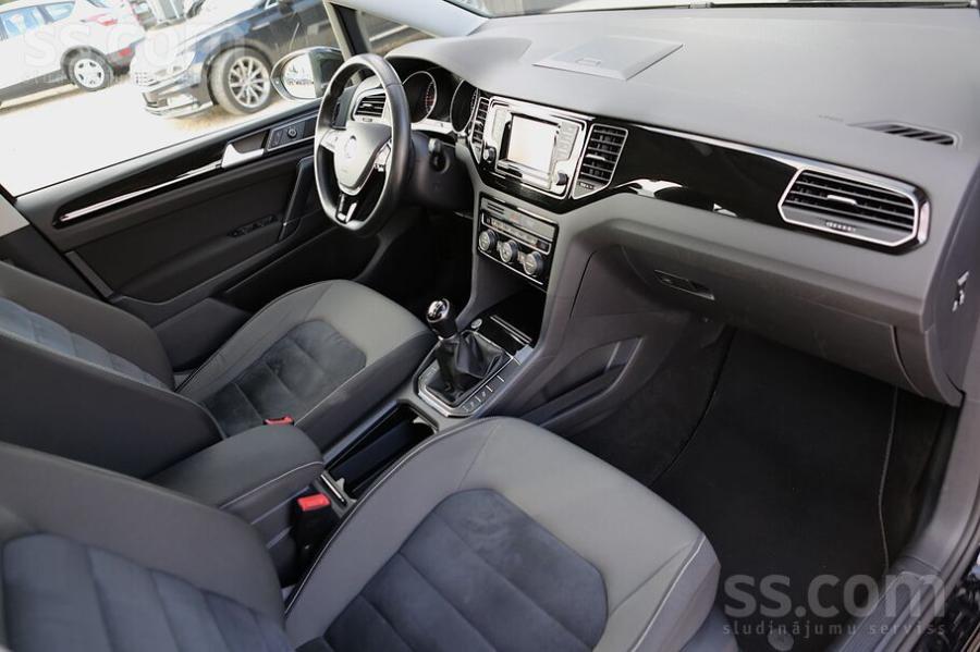 Melns Volkswagen Golf Sportsvan 2014 Tukums, ar dzinēja tilpumu 2.00 L un nobraukumu 233 tūkst. km par 9490 €, foto 11 vietnē AUTOMOTO.COM.LV