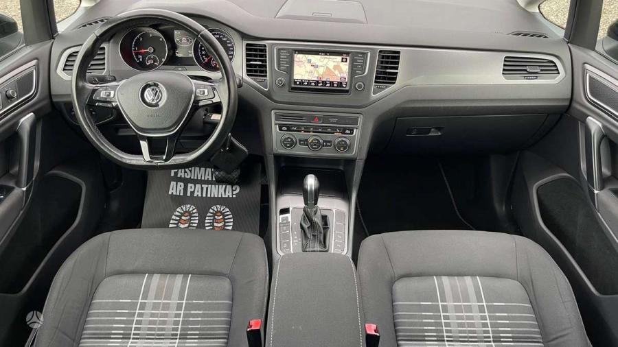 Melns Volkswagen Golf Sportsvan 2015 Marijampole, ar dzinēja tilpumu 1.60 L un nobraukumu 293 tūkst. km par 6990 €, foto 16 vietnē AUTOMOTO.COM.LV