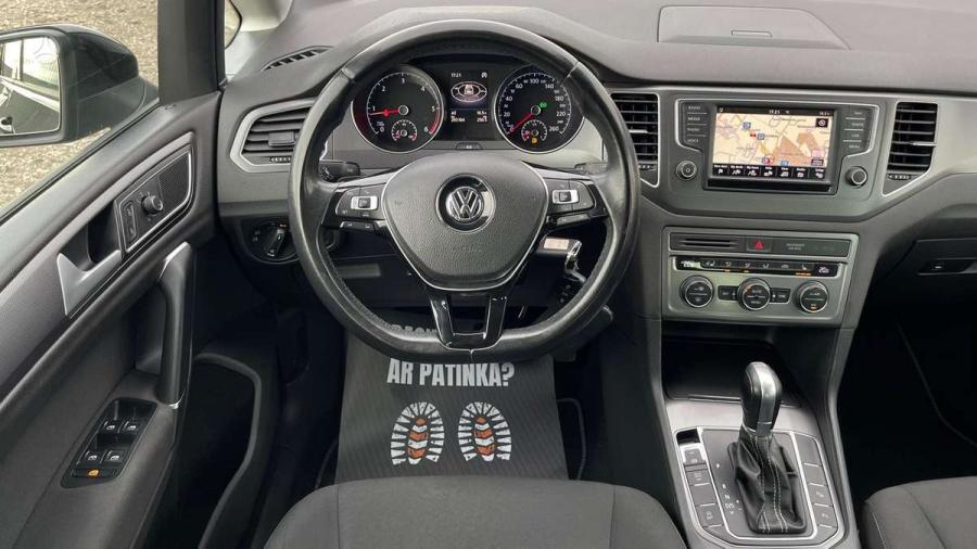 Melns Volkswagen Golf Sportsvan 2015 Marijampole, ar dzinēja tilpumu 1.60 L un nobraukumu 293 tūkst. km par 6990 €, foto 23 vietnē AUTOMOTO.COM.LV