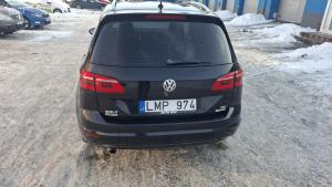 Black Volkswagen Golf Sportsvan 2016 in Klaipeda, with an engine capacity of 1.60 L and mileage of 223 thousand km for 7900 €, photo 6 on AUTOMOTO.COM.LV