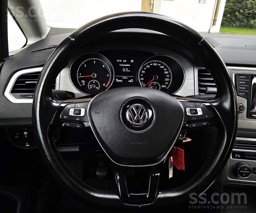 Zils Volkswagen Golf Sportsvan 2014 Tukums, ar dzinēja tilpumu 1.60 L un nobraukumu 250 tūkst. km par 6700 €, foto 15 vietnē AUTOMOTO.COM.LV