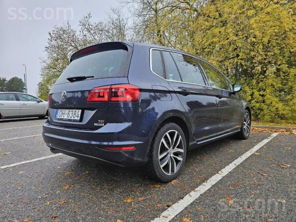 Blue Volkswagen Golf Sportsvan 2014 in Riga, with an engine capacity of 1.40 L and mileage of 141 thousand km for 7900 €, photo 11 on AUTOMOTO.COM.LV