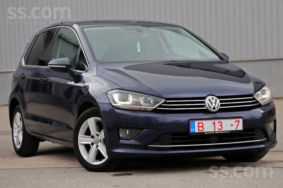 Zils Volkswagen Golf Sportsvan 2015 Tukums, ar dzinēja tilpumu 2.00 L un nobraukumu 283 tūkst. km par 8700 €, foto 1 vietnē AUTOMOTO.COM.LV
