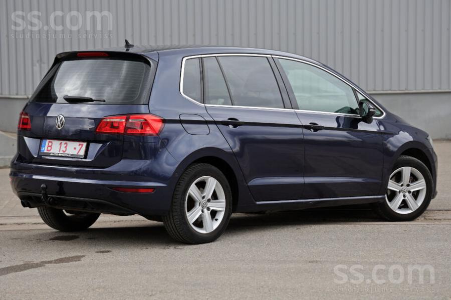 Zils Volkswagen Golf Sportsvan 2015 Tukums, ar dzinēja tilpumu 2.00 L un nobraukumu 283 tūkst. km par 8700 €, foto 17 vietnē AUTOMOTO.COM.LV