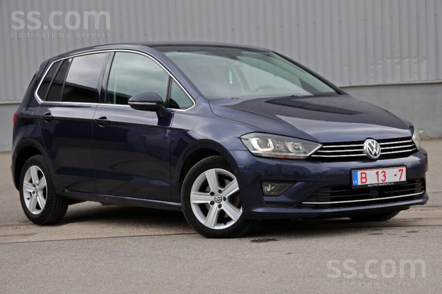 Zils Volkswagen Golf Sportsvan 2015 Tukums, ar dzinēja tilpumu 2.00 L un nobraukumu 283 tūkst. km par 8700 €, foto 18 vietnē AUTOMOTO.COM.LV