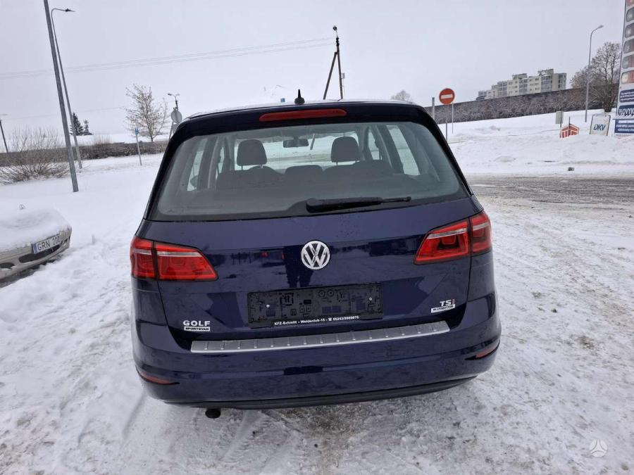 Zils Volkswagen Golf Sportsvan 2017 Rokiškis, ar dzinēja tilpumu 1.40 L un nobraukumu 122 tūkst. km par 7900 €, foto 6 vietnē AUTOMOTO.COM.LV