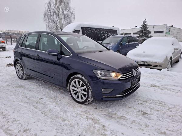 Blue Volkswagen Golf Sportsvan 2017 in Rokiskis, with an engine capacity of 1.40 L and mileage of 122 thousand km for 7900 €, photo 9 on AUTOMOTO.COM.LV
