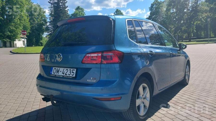 Zils Volkswagen Golf Sportsvan 2015 Alūksne, ar dzinēja tilpumu 1.40 L un nobraukumu 0 tūkst. km par 7400 €, foto 8 vietnē AUTOMOTO.COM.LV