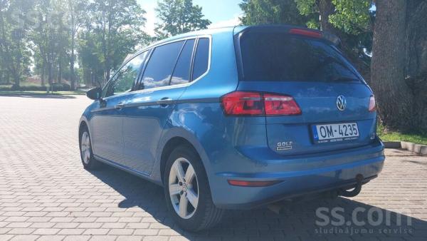 Zils Volkswagen Golf Sportsvan 2015 Alūksne, ar dzinēja tilpumu 1.40 L un nobraukumu 0 tūkst. km par 7400 €, foto 8 vietnē AUTOMOTO.COM.LV