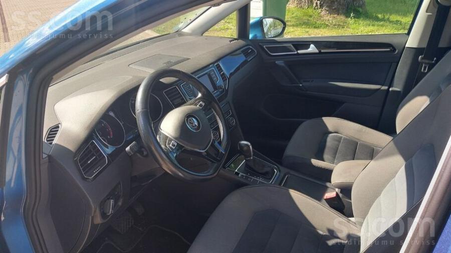 Zils Volkswagen Golf Sportsvan 2015 Alūksne, ar dzinēja tilpumu 1.40 L un nobraukumu 0 tūkst. km par 7400 €, foto 16 vietnē AUTOMOTO.COM.LV