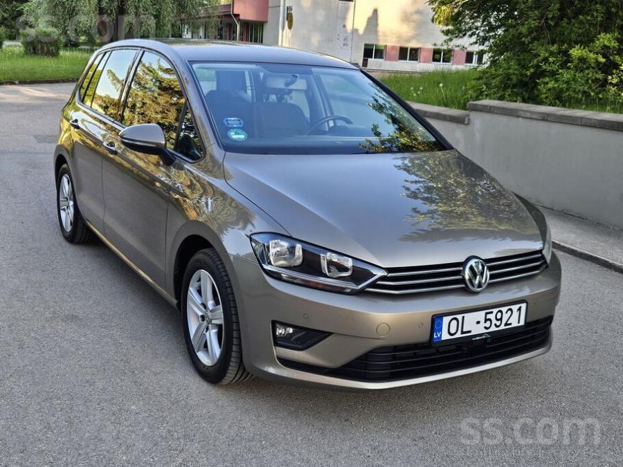 Brūns Volkswagen Golf Sportsvan 2014 Jēkabpils, ar dzinēja tilpumu 1.60 L un nobraukumu 206 tūkst. km par 8490 €, foto 4 vietnē AUTOMOTO.COM.LV