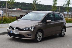 Brown Volkswagen Golf Sportsvan 2015 in Vilnius, with an engine capacity of 1.60 L and mileage of 267 thousand km for 6850 €, photo  on AUTOMOTO.COM.LV