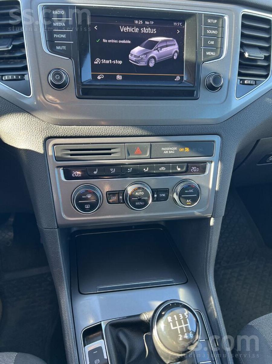 Brūns Volkswagen Golf Sportsvan 2015 Rīga, ar dzinēja tilpumu 1.40 L un nobraukumu 130 tūkst. km par 8190 €, foto 11 vietnē AUTOMOTO.COM.LV