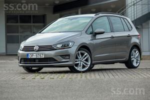 Grey Volkswagen Golf Sportsvan 2015 in Riga, with an engine capacity of 2.00 L and mileage of 189 thousand km for 10790 €, photo 7 on AUTOMOTO.COM.LV