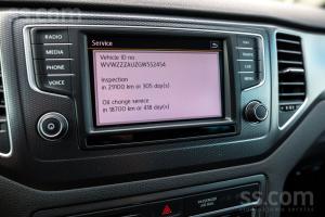 Grey Volkswagen Golf Sportsvan 2015 in Riga, with an engine capacity of 2.00 L and mileage of 189 thousand km for 10790 €, photo 28 on AUTOMOTO.COM.LV