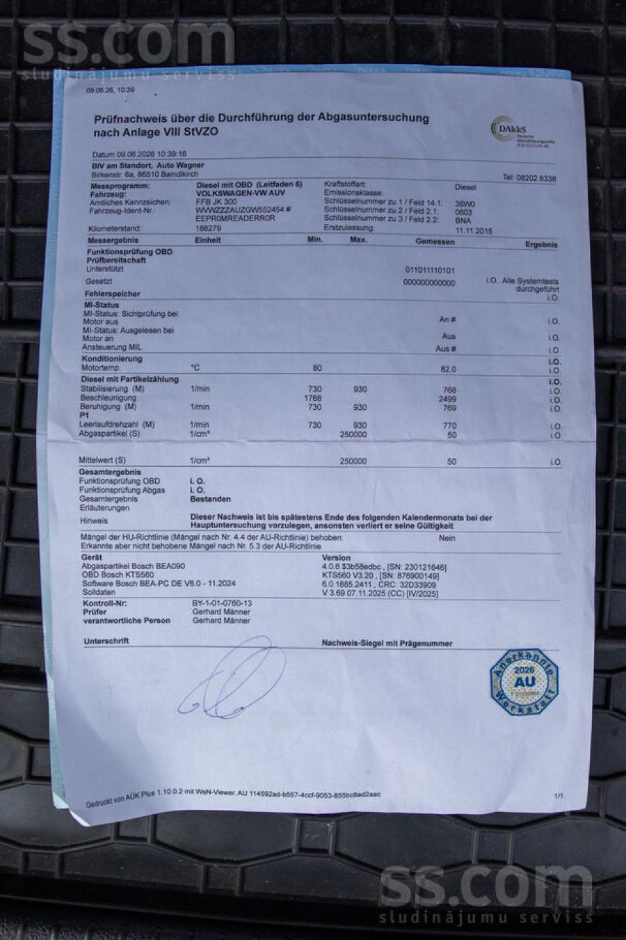 Grey Volkswagen Golf Sportsvan 2015 in Riga, with an engine capacity of 2.00 L and mileage of 189 thousand km for 10790 €, photo 35 on AUTOMOTO.COM.LV