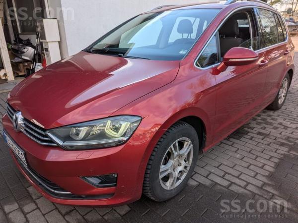 Sarkans Volkswagen Golf Sportsvan 2015 Rīga, ar dzinēja tilpumu 1.40 L un nobraukumu 208 tūkst. km par 9450 €, foto 4 vietnē AUTOMOTO.COM.LV