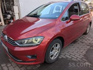 Sarkans Volkswagen Golf Sportsvan 2015 Rīga, ar dzinēja tilpumu 1.40 L un nobraukumu 208 tūkst. km par 9450 €, foto 5 vietnē AUTOMOTO.COM.LV