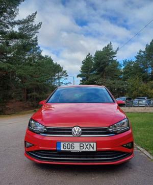 Red Volkswagen Golf Sportsvan 2018 in Tallinn, with an engine capacity of 1.60 L and mileage of 180 thousand km for 8999 €, photo 4 on AUTOMOTO.COM.LV