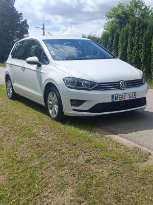 White Volkswagen Golf Sportsvan 2015 in Alytus, with an engine capacity of 1.60 L and mileage of 186 thousand km for 5500 €, photo  on AUTOMOTO.COM.LV