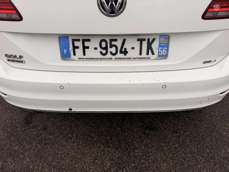 Белый Фольксваген Гольф Спортсван 2019 в Таураге, объемом двигателя 1.60 л и пробегом 251 тыс. км за 7550 €, фото 13 на AUTOMOTO.COM.LV