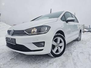 White Volkswagen Golf Sportsvan 2014 in Kaunas, with an engine capacity of 1.60 L and mileage of 281 thousand km for 7599 €, photo 10 on AUTOMOTO.COM.LV