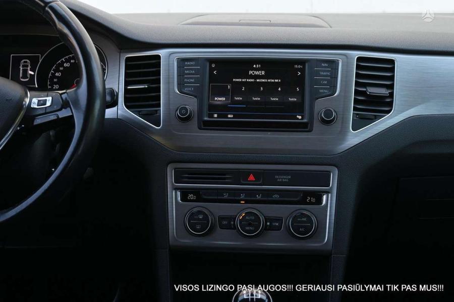 Balts Volkswagen Golf Sportsvan 2017 Kretinga, ar dzinēja tilpumu 1.60 L un nobraukumu 145 tūkst. km par 7999 €, foto 31 vietnē AUTOMOTO.COM.LV