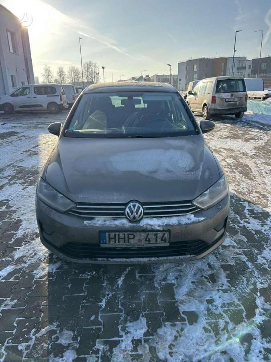 Dzeltens Volkswagen Golf Sportsvan 2014 Kauņa, ar dzinēja tilpumu 1.40 L un nobraukumu 205 tūkst. km par 7500 €, foto 1 vietnē AUTOMOTO.COM.LV
