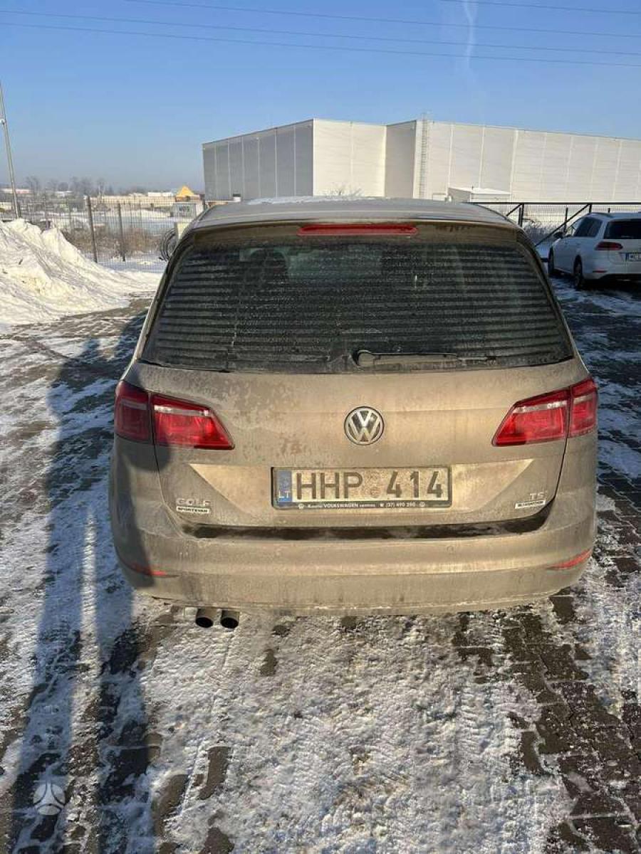 Dzeltens Volkswagen Golf Sportsvan 2014 Kauņa, ar dzinēja tilpumu 1.40 L un nobraukumu 205 tūkst. km par 7500 €, foto 4 vietnē AUTOMOTO.COM.LV