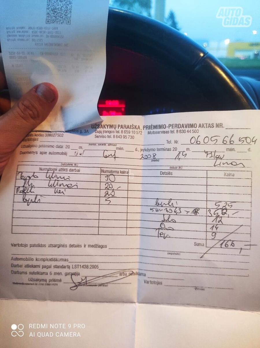 Volkswagen Golf 2008 Klaipėda, ar dzinēja tilpumu 1.90 L un nobraukumu 320 tūkst. km par 850 €, foto 18 vietnē AUTOMOTO.COM.LV