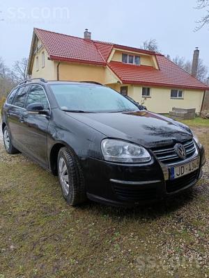 Black Volkswagen golf-variant 2008 in Talsi, with an engine capacity of 2.00 L and mileage of 478 thousand km for 1100 €, photo 1 on AUTOMOTO.COM.LV