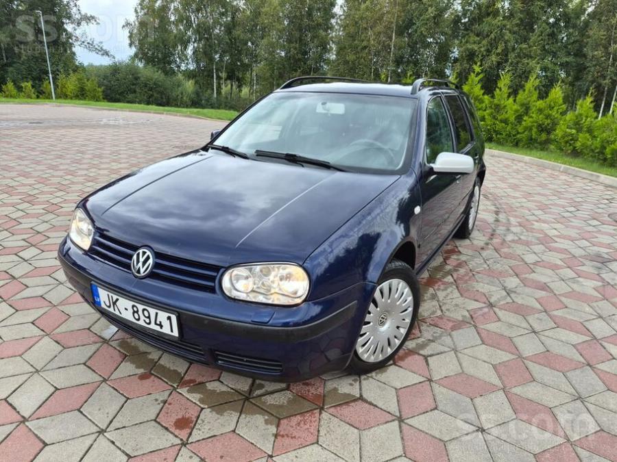 Blue Volkswagen golf-variant 2001 in Ludza, with an engine capacity of 1.90 L and mileage of 340 thousand km for 1200 €, photo 1 on AUTOMOTO.COM.LV