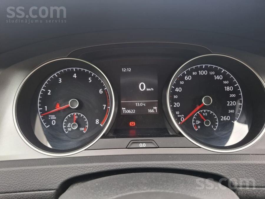 White Volkswagen golf-variant 2016 in Riga, with an engine capacity of 1.40 L and mileage of 150 thousand km for 9500 €, photo 18 on AUTOMOTO.COM.LV