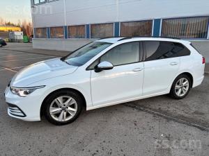 White Volkswagen golf-variant 2021 in Riga, with an engine capacity of 1.50 L and mileage of 214 thousand km for 15290 €, photo  on AUTOMOTO.COM.LV