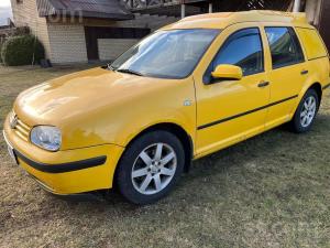 Yellow Volkswagen golf-variant 2002 in Riga, with an engine capacity of 1.90 L and mileage of 408 thousand km for 550 €, photo 3 on AUTOMOTO.COM.LV