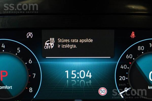 Black Volkswagen Golf VIII 2021 in Riga, with an engine capacity of 1.50 L and mileage of 114 thousand km for 20150 €, photo 11 on AUTOMOTO.COM.LV