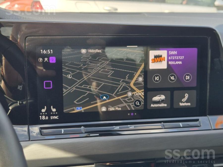 Melns Volkswagen Golf VIII 2022 Rīga, ar dzinēja tilpumu 1.50 L un nobraukumu 36 tūkst. km par 18990 €, foto 23 vietnē AUTOMOTO.COM.LV