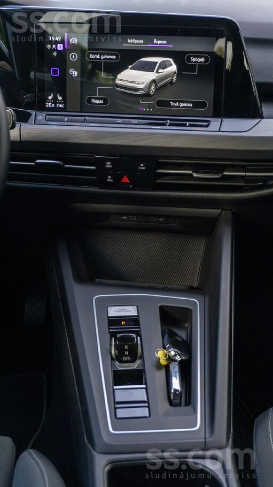Melns Volkswagen Golf VIII 2022 Rīga, ar dzinēja tilpumu 1.50 L un nobraukumu 36 tūkst. km par 18990 €, foto 14 vietnē AUTOMOTO.COM.LV